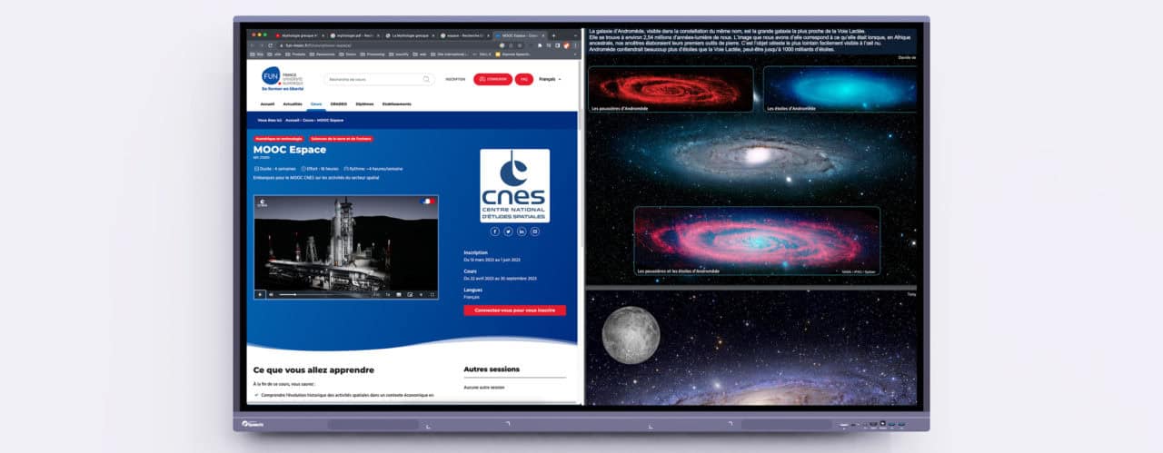 SuperGlass + S interactive screen for schools and businesses