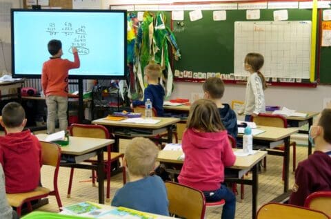 Interactive whiteboards for kids and students in the classroom ...