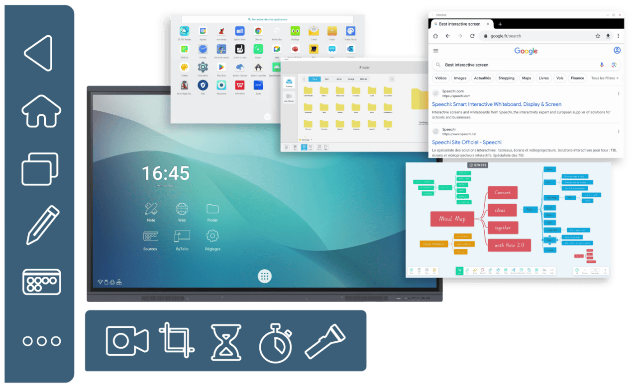 Smart Interactive whiteboard for Office, Entreprise & Home