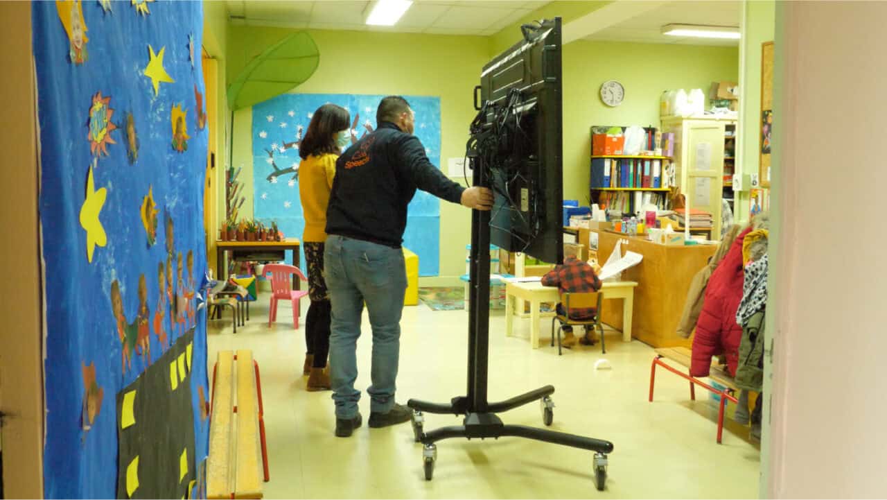 Speechi installs your interactive screen at school or at work