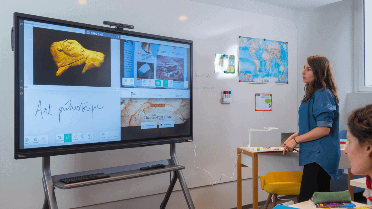 SuperGlass + S Interactive Display for businesses and schools