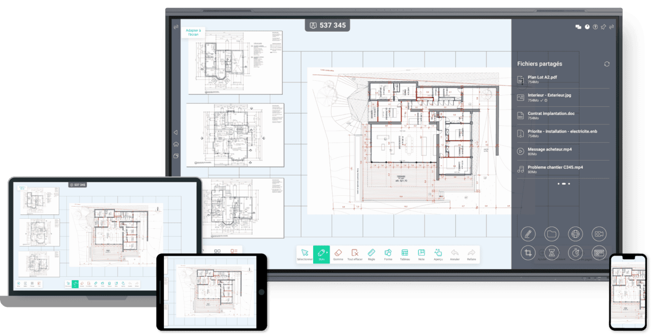 Interactive whiteboard Screen & display Office & Class Room