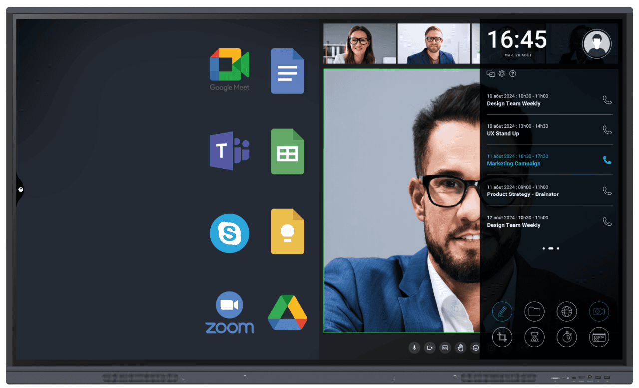 Application De Travail Collaboratif - Ecran interactif Speechi