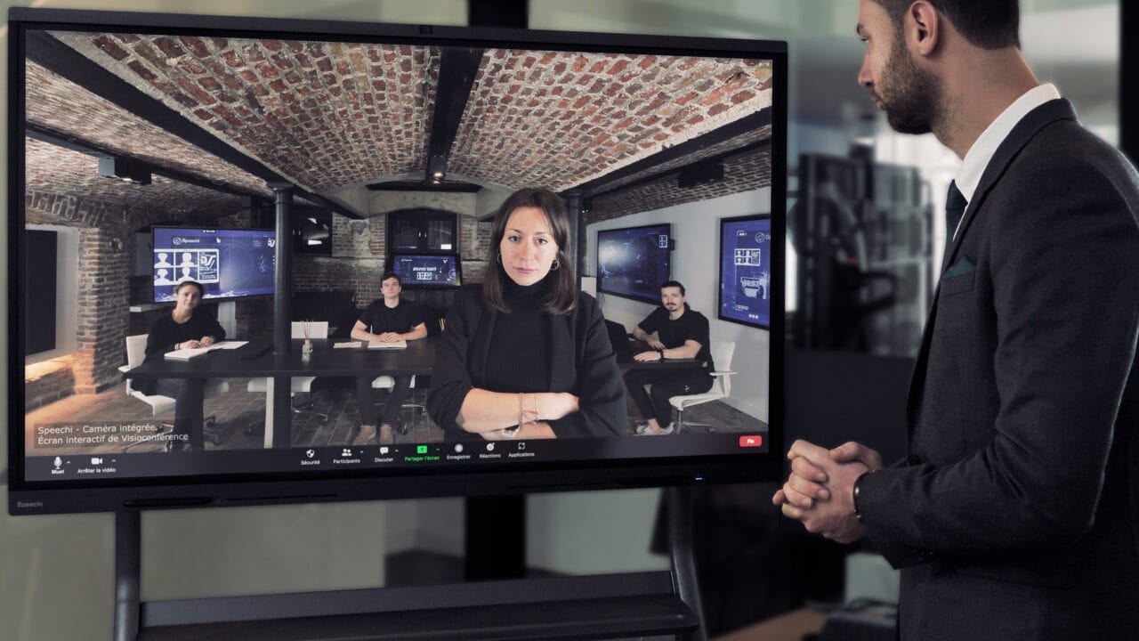 Solution Collaborative avec Vidéo - Ecran interactif | SpeechiTouch